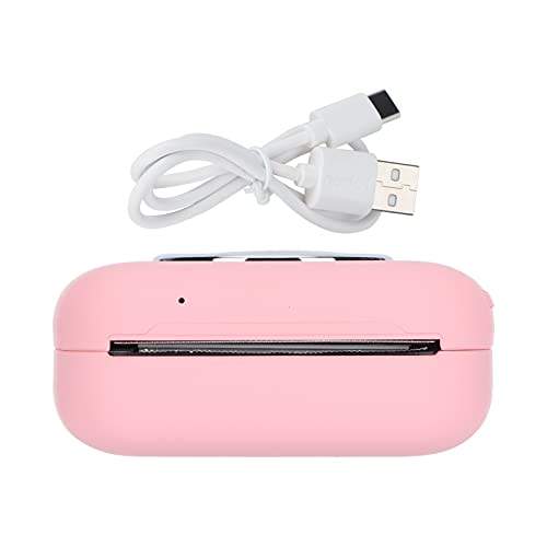 AURORAGRACE Mini Pocket Printer Bluetooth Thermal Portable Student Wrong Exercise Photo Printing (Redness)
