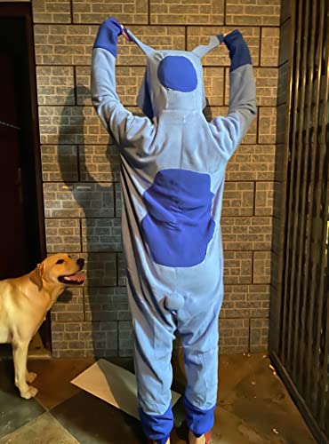 Halloween Animal onesie pajamas for adults stitch onesie cosplay costume homewear Blue, S
