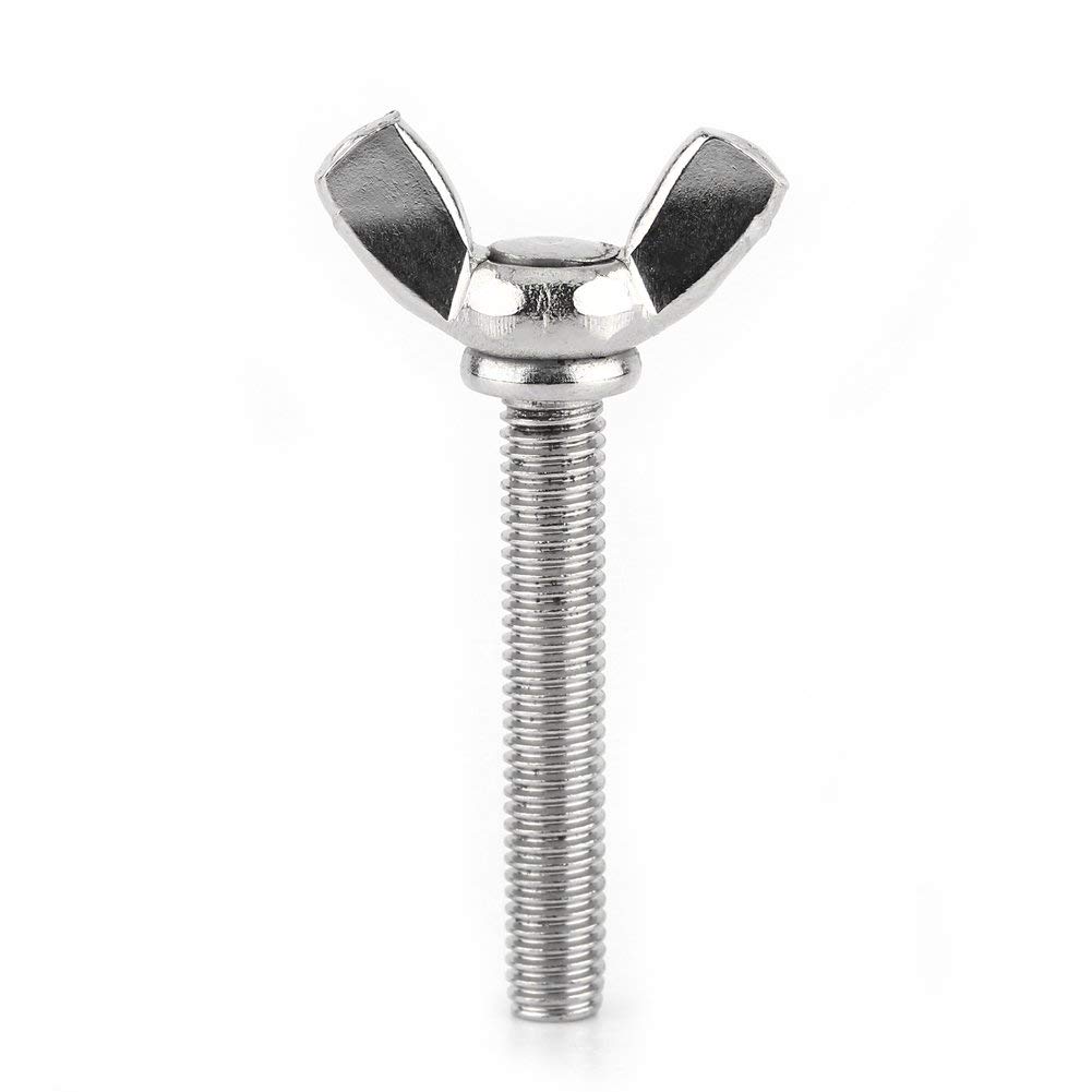 Pack of 5PCS M5 Metric Wing Bolt, 304 Stainless Steel Wing Butterfly Screws Bolts Wing Bolt Machine Fastener (M5 x 40mm)