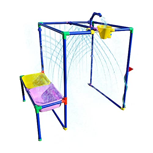 Buckets Of Fun RPBOF Sprinkler for Kids, Waterpark Splash Plastic Toy Backyard Water Park for Children & Toddlers, One Size, Multicolor