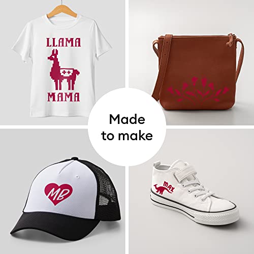 Cricut Everyday Iron On - 12β x 2ft - HTV Vinyl for T-Shirts - StrongBond Guarantee, Outlast 50+ Washes, Use with Cricut Explore Air 2/Maker, Red