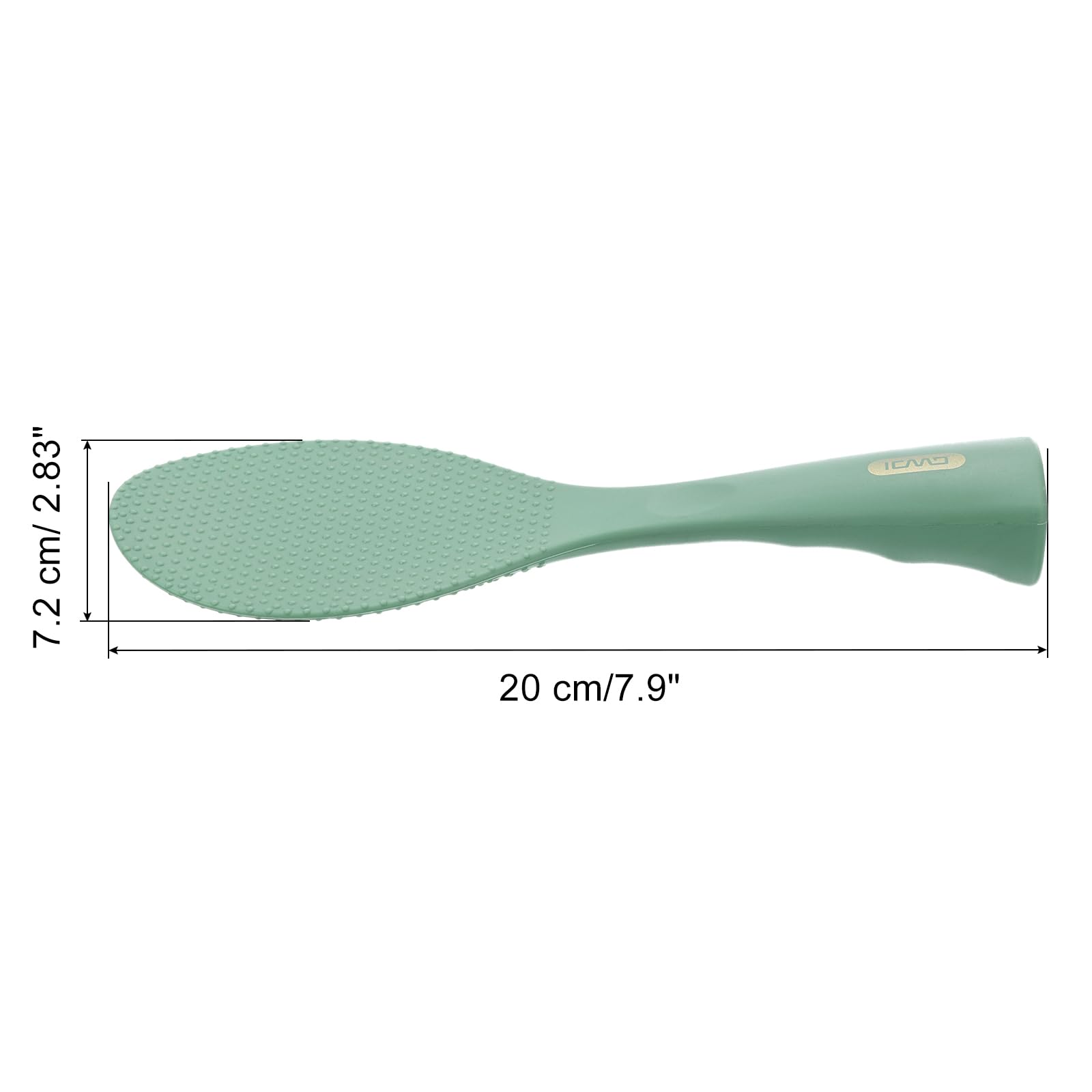 uxcell Silicone Rice Paddle, Silicone Rice Spoon Non Stick Rice Spatula Heat Resistant Rice Cooker Spoon, Blue