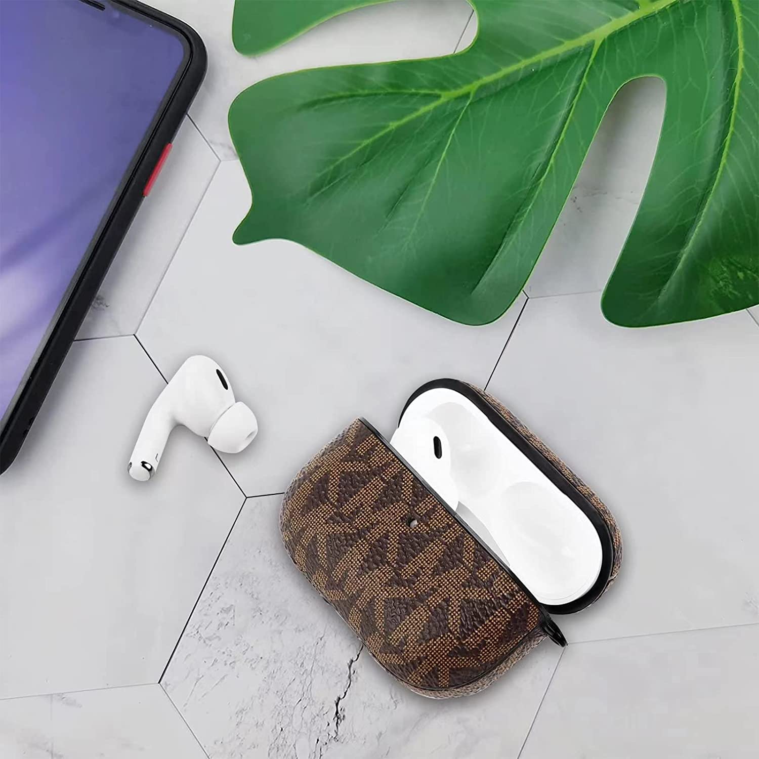 Airpods Pro 2nd Generation Case Cover 2022, Luxury Full-Body Hard Shell Shock-Absorbing Protective Case with Keychain for Airpods Pro 2 Protective Cover Wireless Charging Case