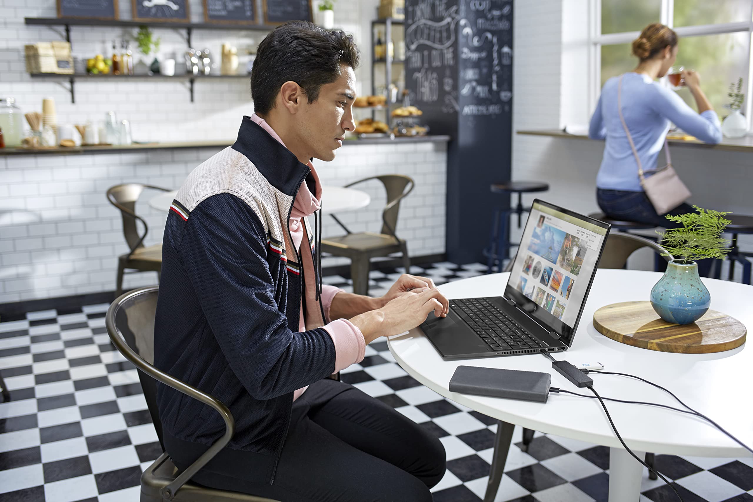 HP Elite USB-C Hub with 90w USB-C Port and Charging with USB-A HDMI Ports, (4WX89AA)