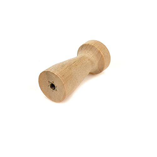Dnyta 12PCS Wooden Coat Hooks Heavy Duty Wall Mounted Hooks with Screws for Hanging Coats, Towels, Clothes-Unfinished