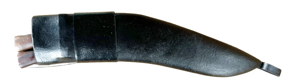 Gurkha Kukri Knife Overall 15 IN Panawal Sirupate Khukuri Knife 9.5 IN Fixed Blade Leather Sheath & 2 Small Knives - Handmade In Nepal