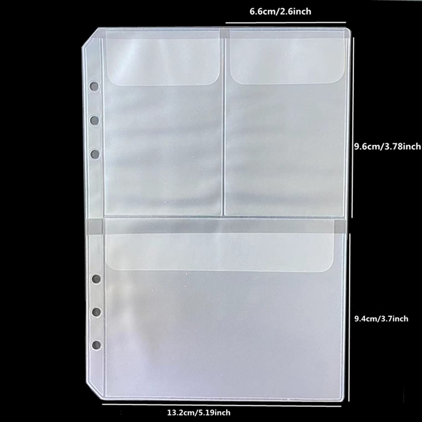 Arbuya Cutting Dies Storage Binders Stencil Storage Folders Scrapbooking Cutting Die Organizer Sticker Storage Transparent Bags (Folder Including 10pages)