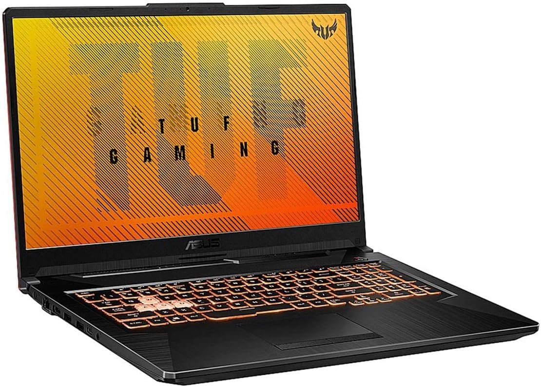 ASUS TUF Gaming Laptop, AMD 6-Core Ryzen 5 4600H, 17.3" FHD 144Hz IPS Display, NVIDIA GeForce GTX 1650, 32GB DDR4 1TB SSD, Single-Zone RGB Backlit Keyboard, Wi-Fi, USB-C, RJ-45, Win11 Pro