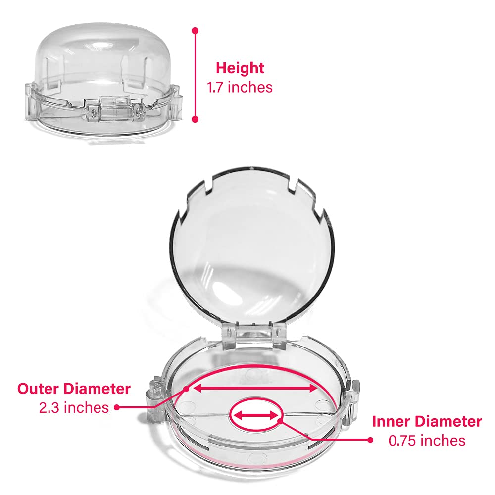 Stove Knob Covers for Child Safety by Kiddigard - Small to Medium Sized Clear Kitchen Stove Knob Covers for Child & Baby Safety – Value for Money with Step-by-Step Instruction Guide, 6 Count
