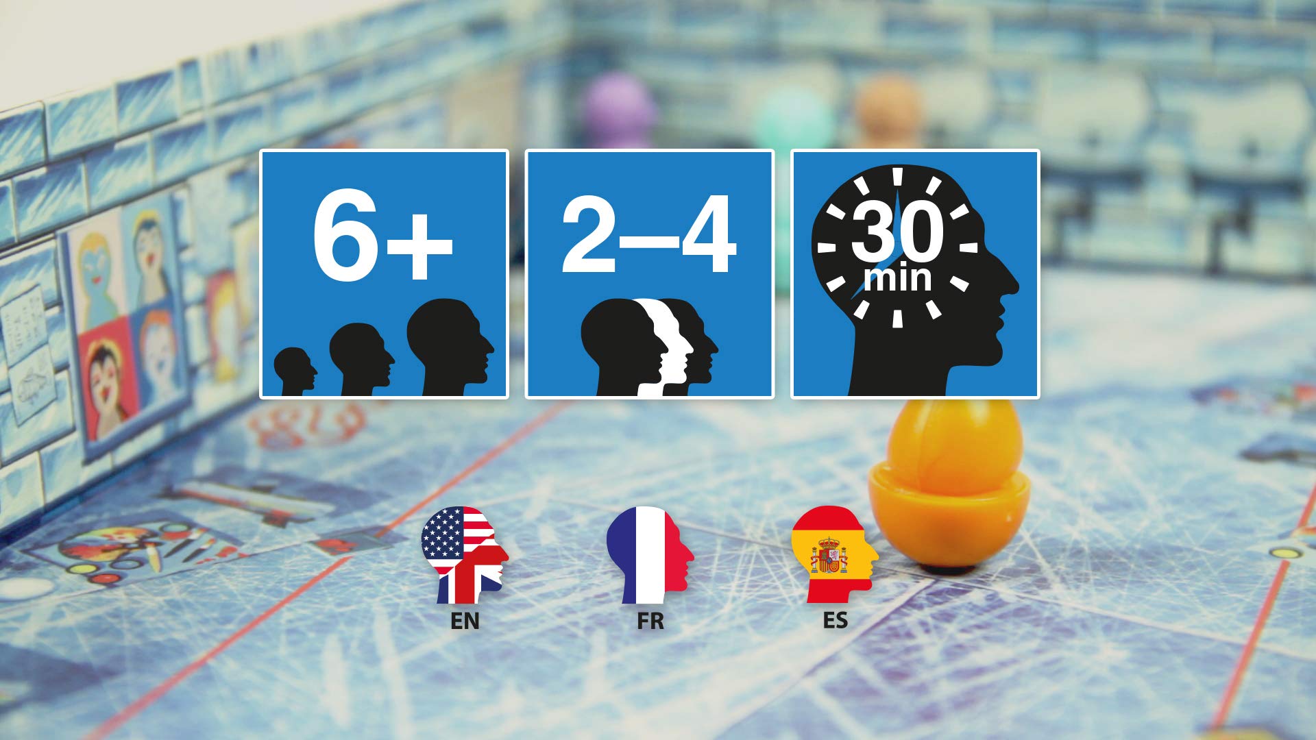 Brain Games ICECOOL 2 - A Fast & Fun Penguin Flicking Board Game, New Layouts & More Players, Age 6 and up, 2-8 Players, 30 Min Play Time, Award Winning Family Game by Brain Games,Multicolor