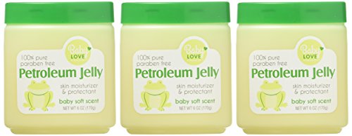 Pack of 3, Baby Love 100% Pure Baby Soft Scent Petroleum Jelly, 6 Oz (170 g)