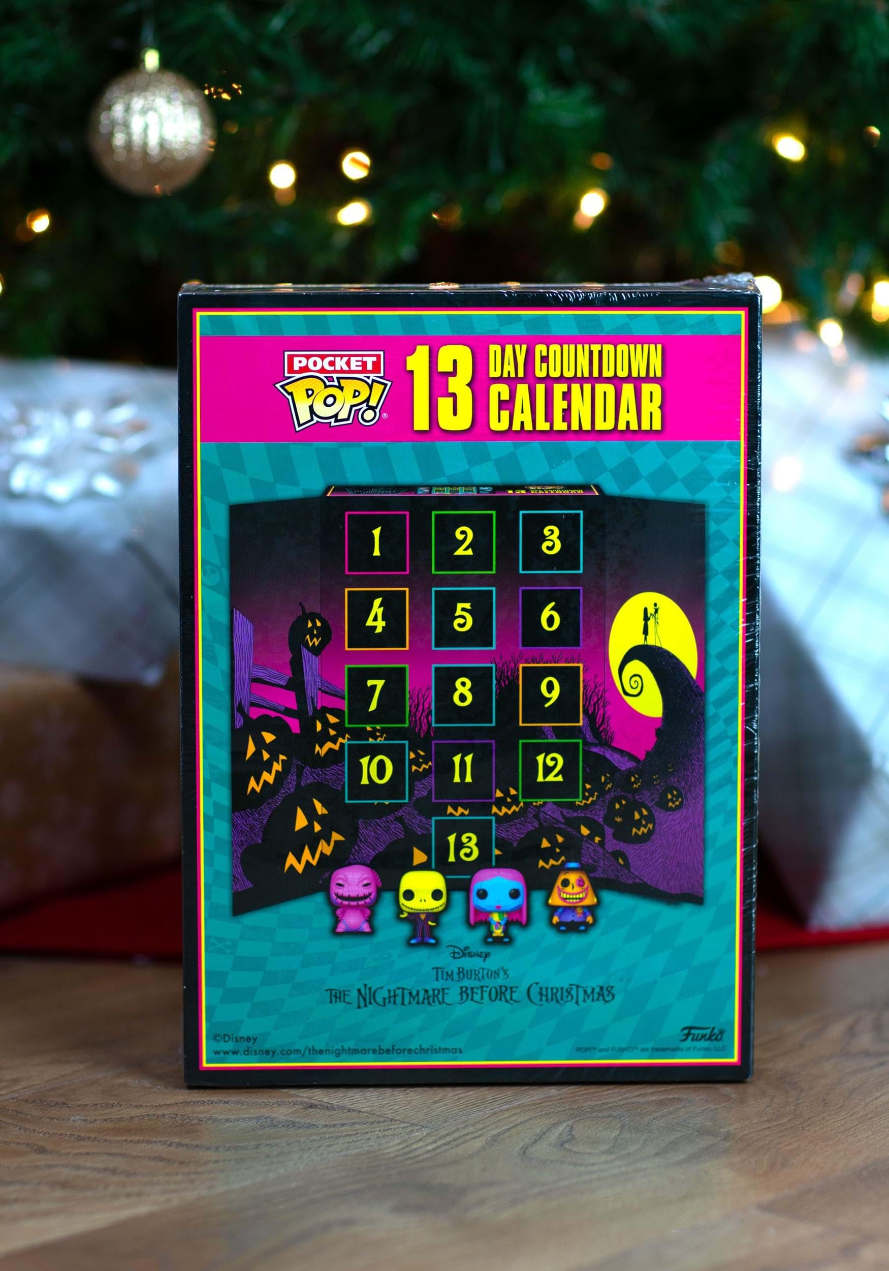 Funko Pop! Advent Calendar: 13 Days - The Nightmare Before Christmas (Blacklight), Multicolor, 63959