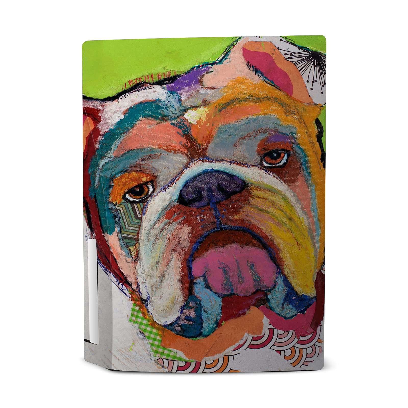 Head Case Designs Officially Licensed Michel Keck Bulldog Art Mix Vinyl Faceplate Sticker Gaming Skin Decal Cover Compatible With Sony PlayStation 5 PS5 Disc Edition Console & DualSense Controller