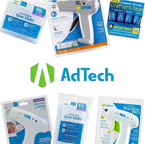 AdTech High Temp 10" 5lb Bulk Pack 10 Inch Full Size, Crystal Clear, Hot Gun Purpose Glue Sticks for Crafting, Scrapbooking & More