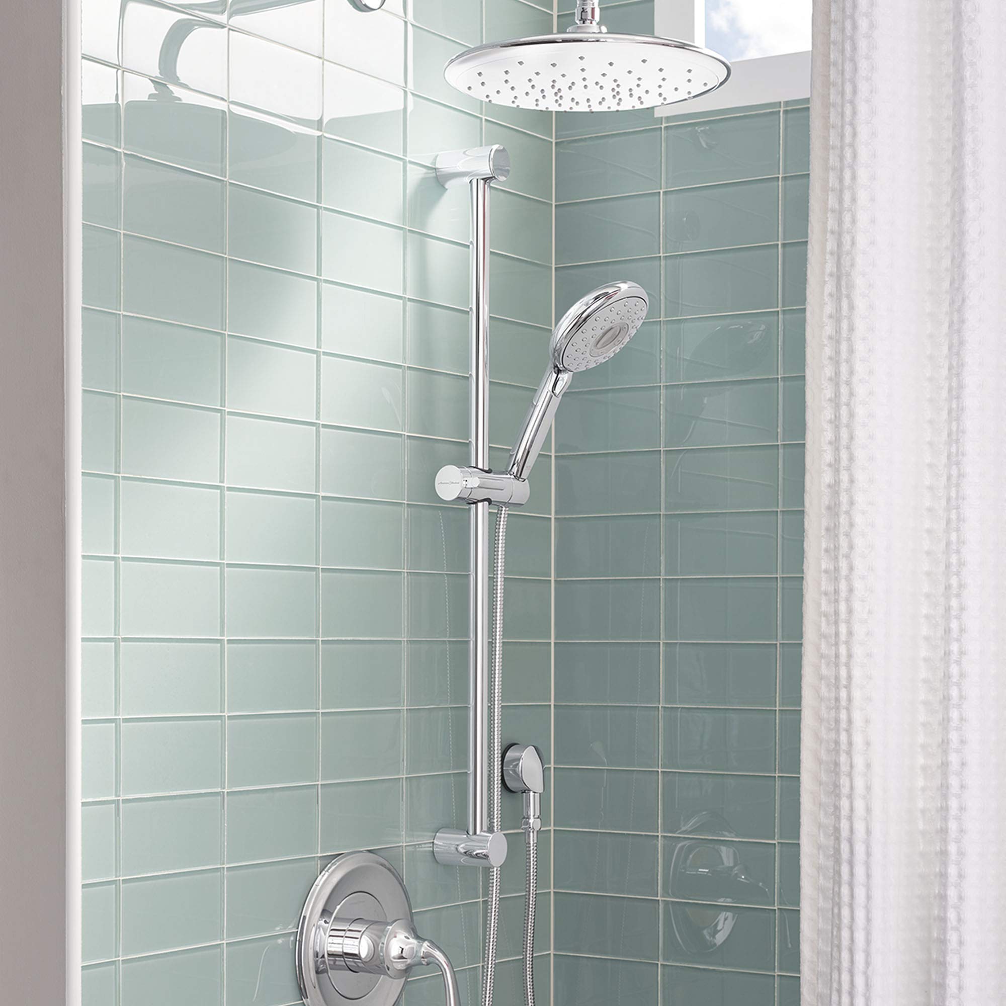 American Standard 1660775.295 Spectra Plus Handheld Shower Slide Bar Kit-2.5 GPM, Brushed Nickel