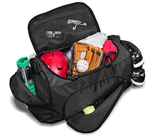 EASTON E310D PLAYER Bat & Equipment Duffle Bag, Black