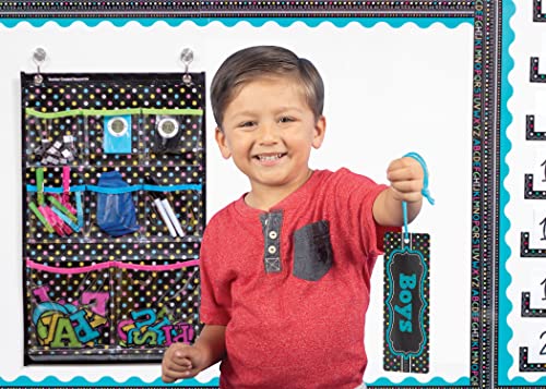Teacher Created Resources 77278 Chalkboard Brights Magnetic Boys Pass 6.75" x 2.25"