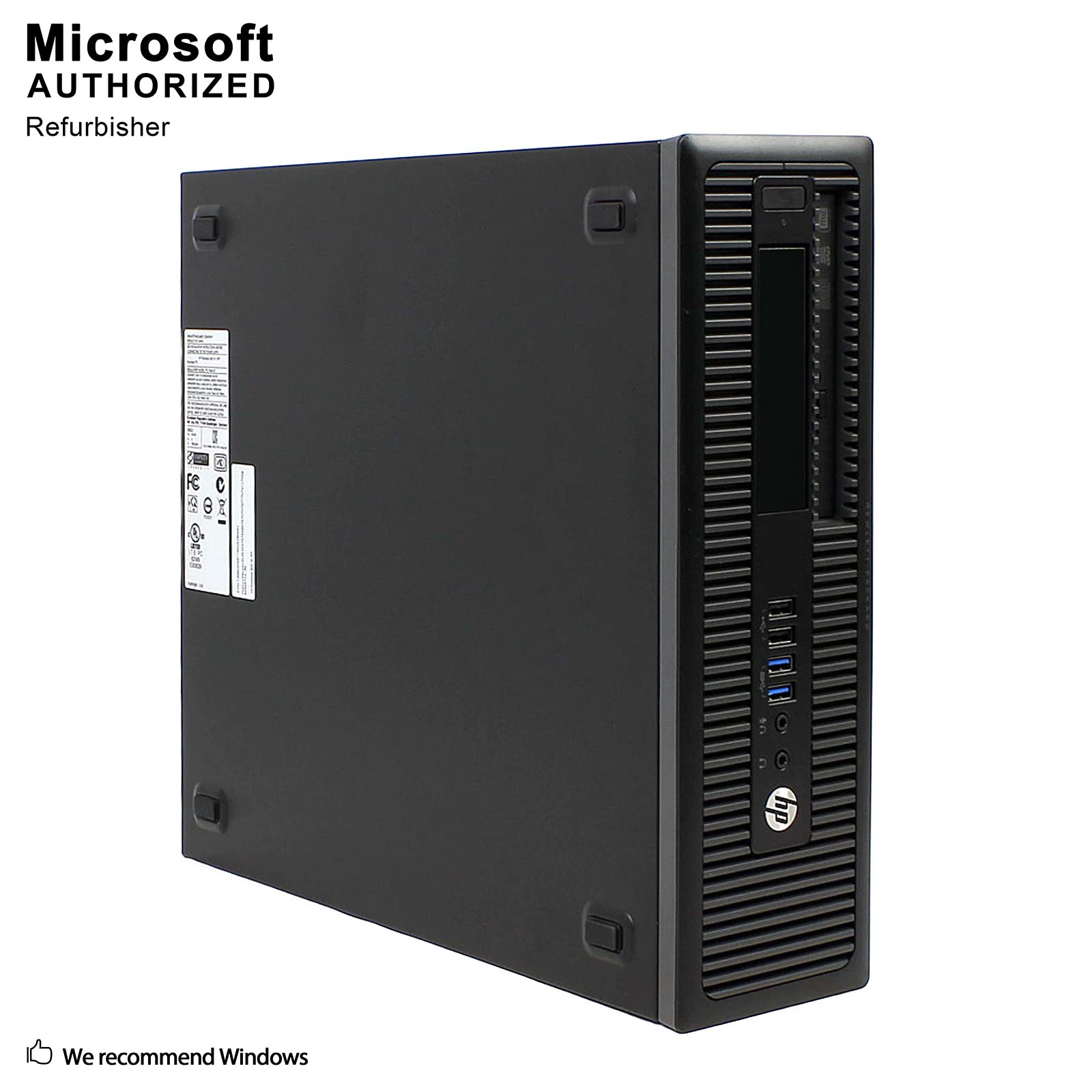 HP ProDesk 600 G1 SFF Business Desktop Computer, Intel Core i5 4590 up to 3.7GHz,16G DDR3, 2T, DVD, WiFi, Bluetooth 4.0, USB 3.0, VGA, DP, Win 10 64-Bit Supports English/French/Spanish(CI5) (Renewed)