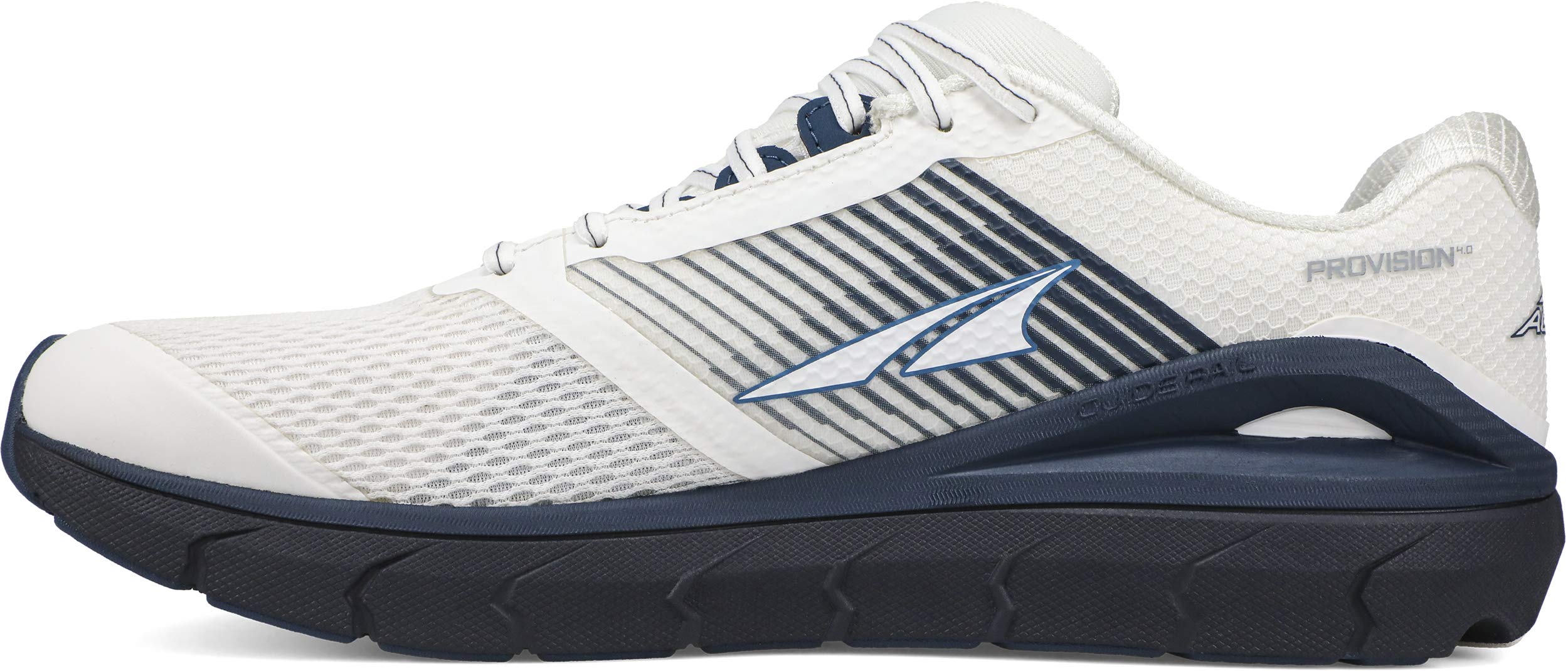 ALTRA Men's AL0A4PEA Provision 4 Road Running Shoe, White/Navy - 9.5 M US