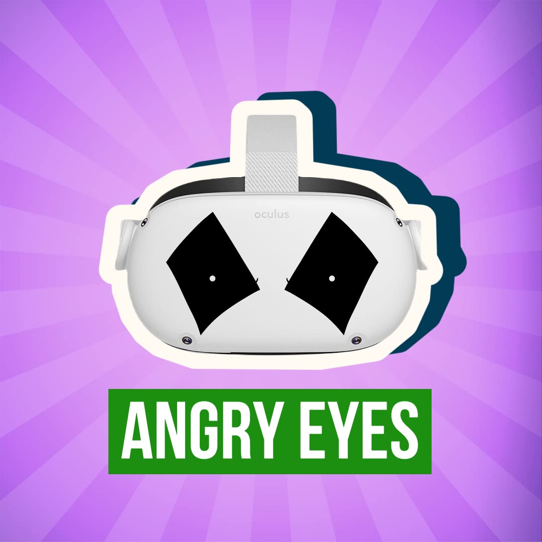 Angry Eyes DARK - Oculus Quest 2 - Decals - Black
