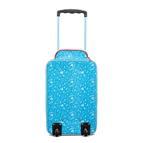 AMERICAN TOURISTER Kids' Disney Softside Upright Luggage,Telescoping Handles, Mickey, Carry-On 18-Inch