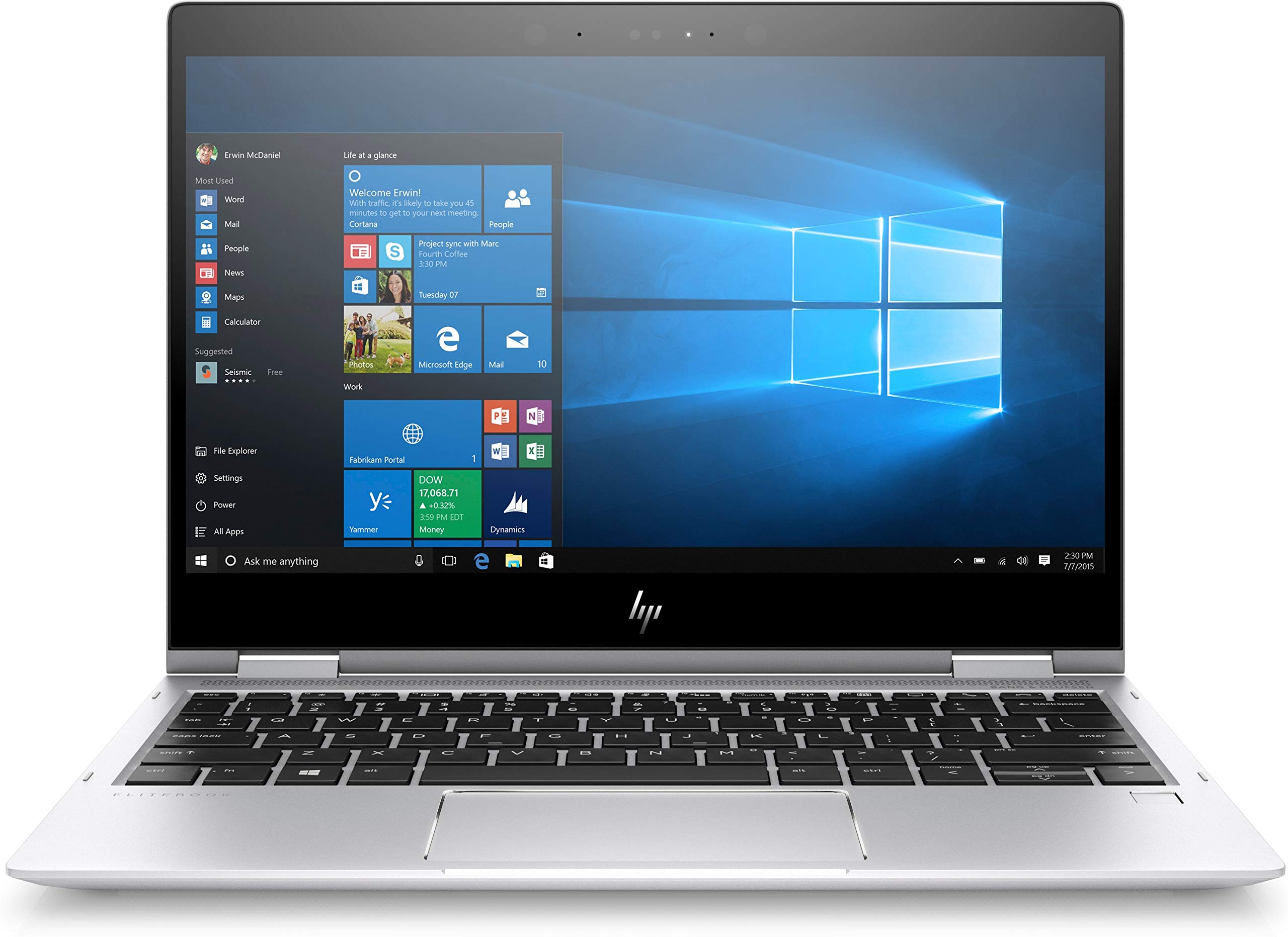 HP Smart Buy Elitebook X360 1020 G2 i7-7500U 2.7G 16GB 256GB 12.5 TS