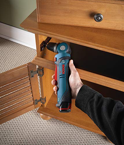 BOSCH PS11-102 12V Max 3/8 In. Right Angle Drill/Driver Kit with 2.0Ah Lithium Ion Battery