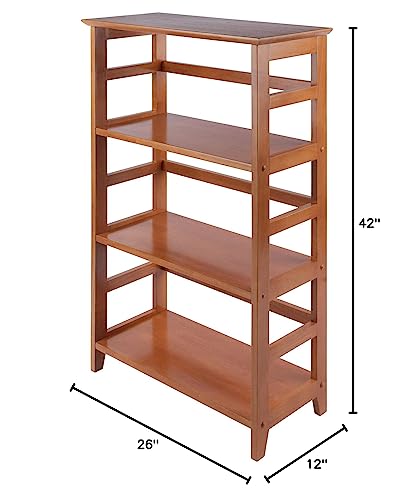 Winsome Wood Studio Shelving, Honey & Wood Mission Shelving, Natural