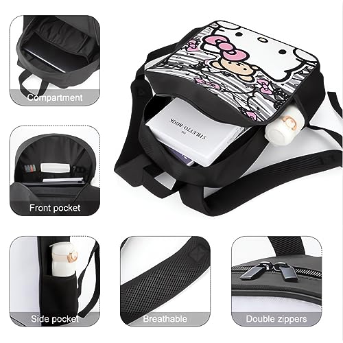 BESHT Cute Cartoon Kitty Backpack Kids Backpack Casual Bags Schoolbag For Girl Gift CAT3-One Size