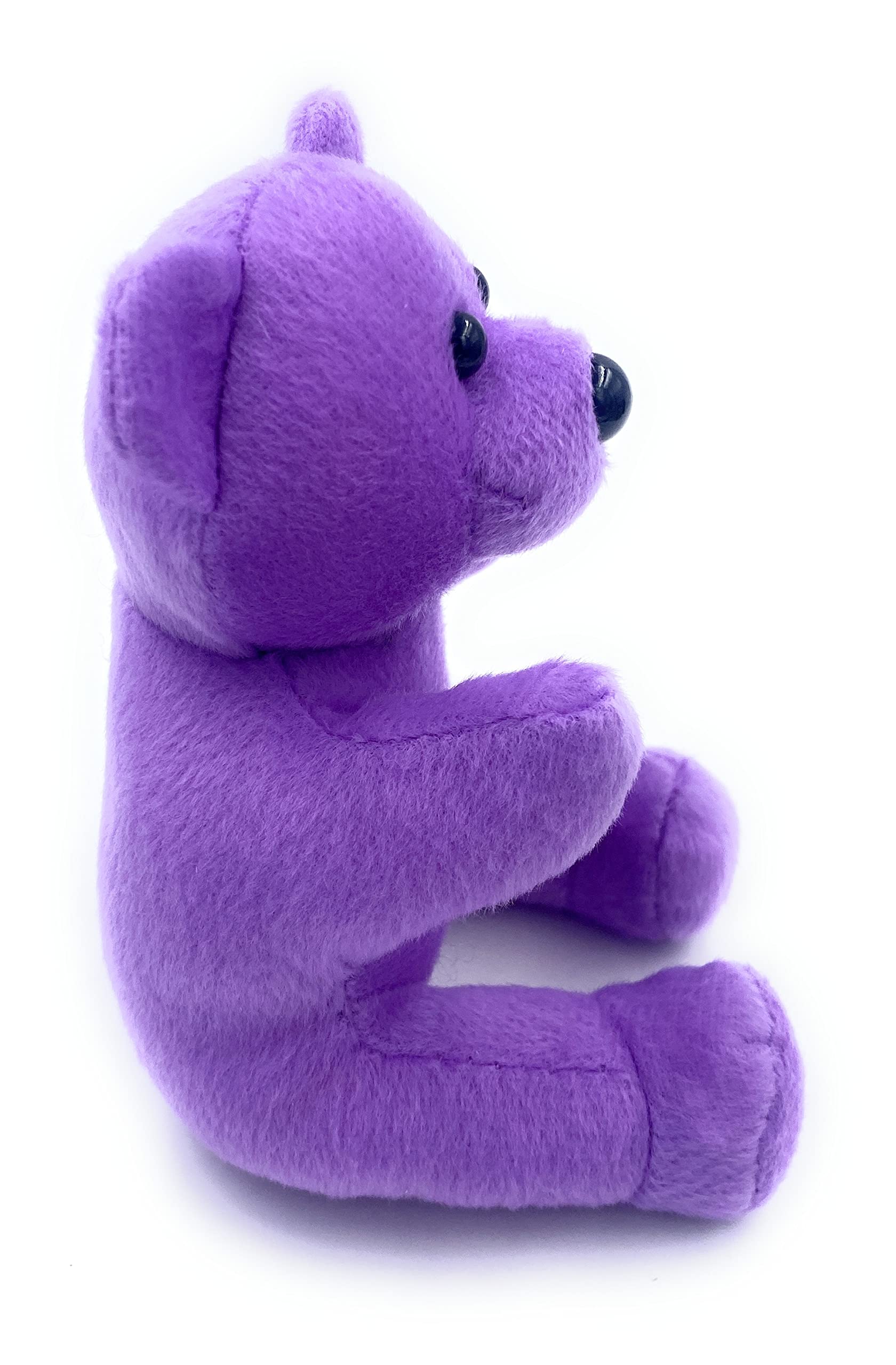 Animal Phone Holder for Desks Plush Teddy Bear Smart Phone Stand Purple Bear Toy 5.5” Cute iPhone Holder for Girls Stuffed Animal Mini Lavender Bear Gift