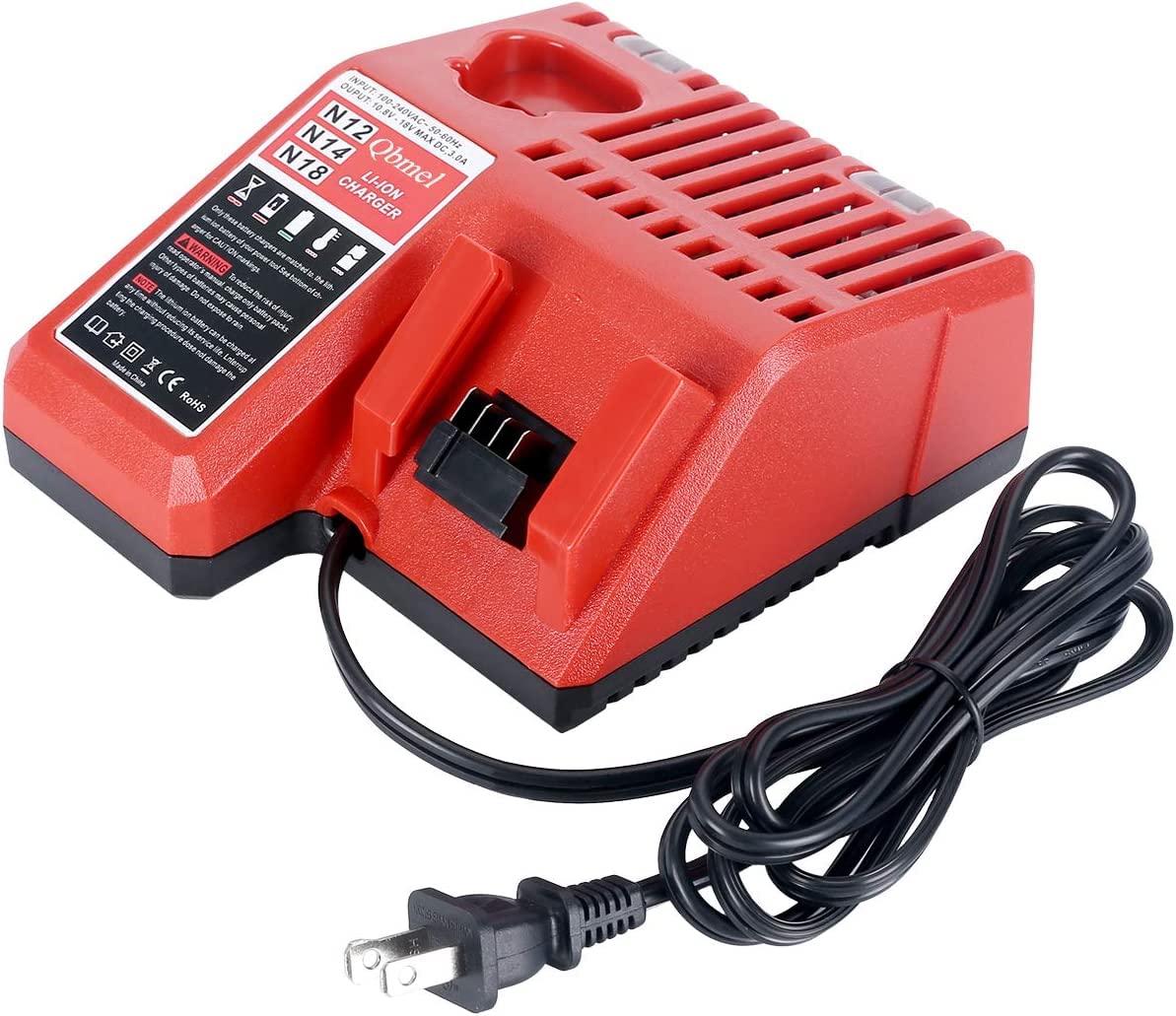 ANOPIW M18 & M12 Rapid Charger Replacement for Milwaukee 48-59-1812 12V&18V XC Lithium Ion Battery 48-11-1828 48-11-1850 48-11-1815 48-11-1840