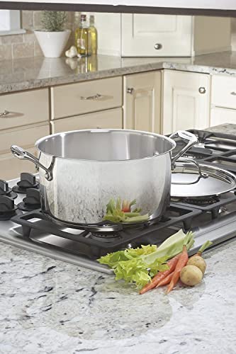 Cuisinart 744-24 Chef's Classic Stainless Stockpot with Cover, 6-Quart,Silver