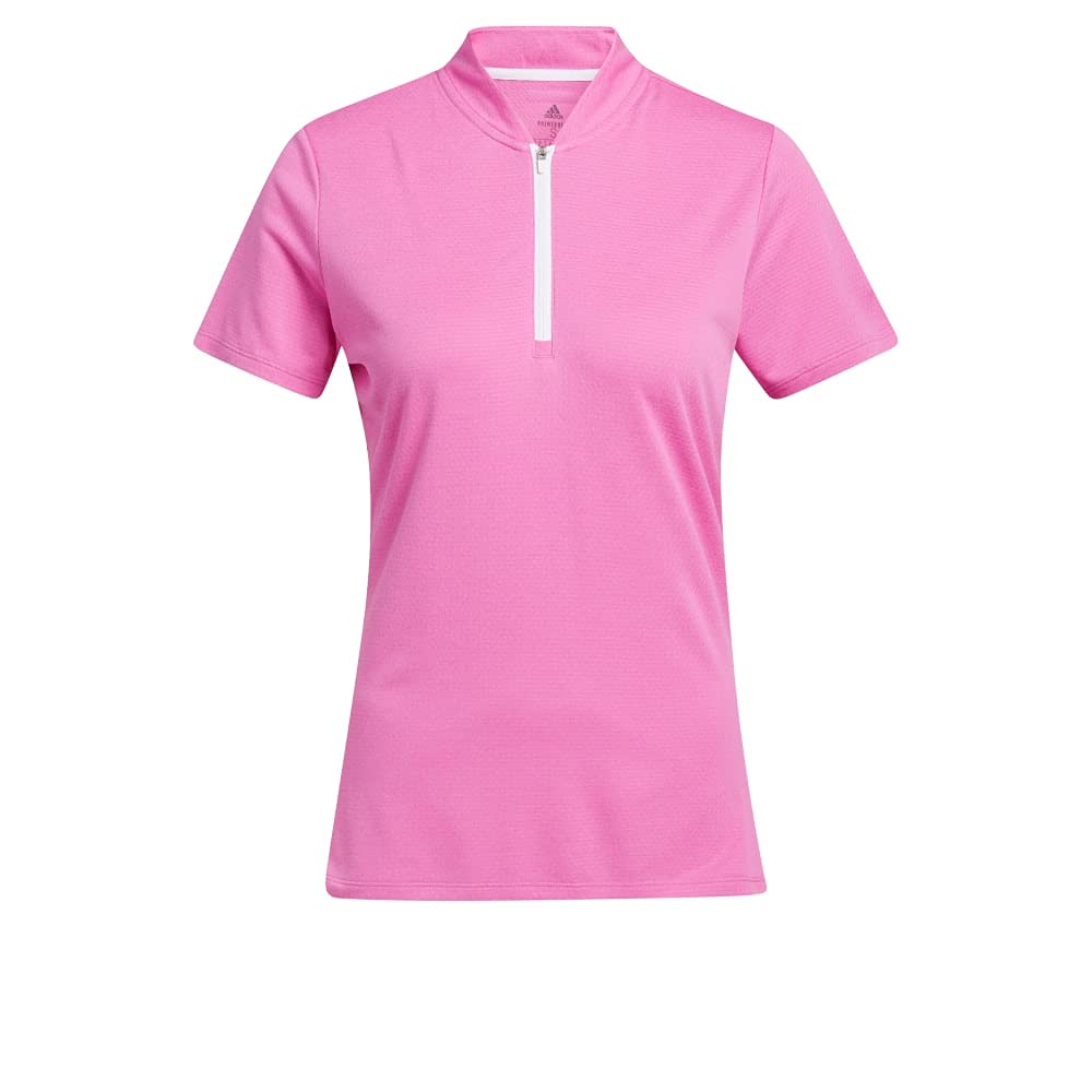 adidas Golf Women's Heat.RDY Primegreen Polo Shirt, Pink, Medium
