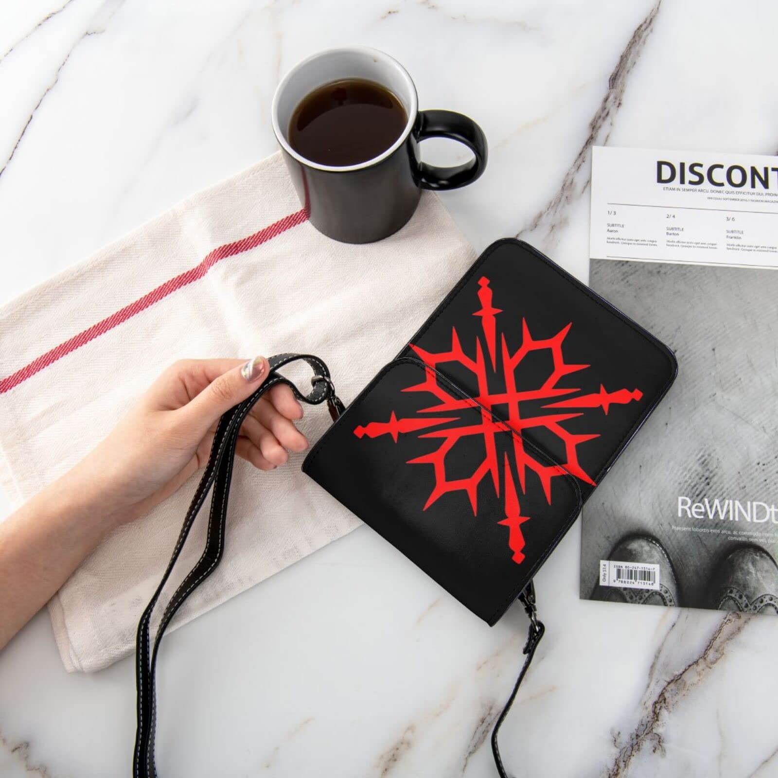 Anime Vampire Knight Logo Phone Bag Wallet Small Bag Portable Shoulder Bag Fashion Leather Bag