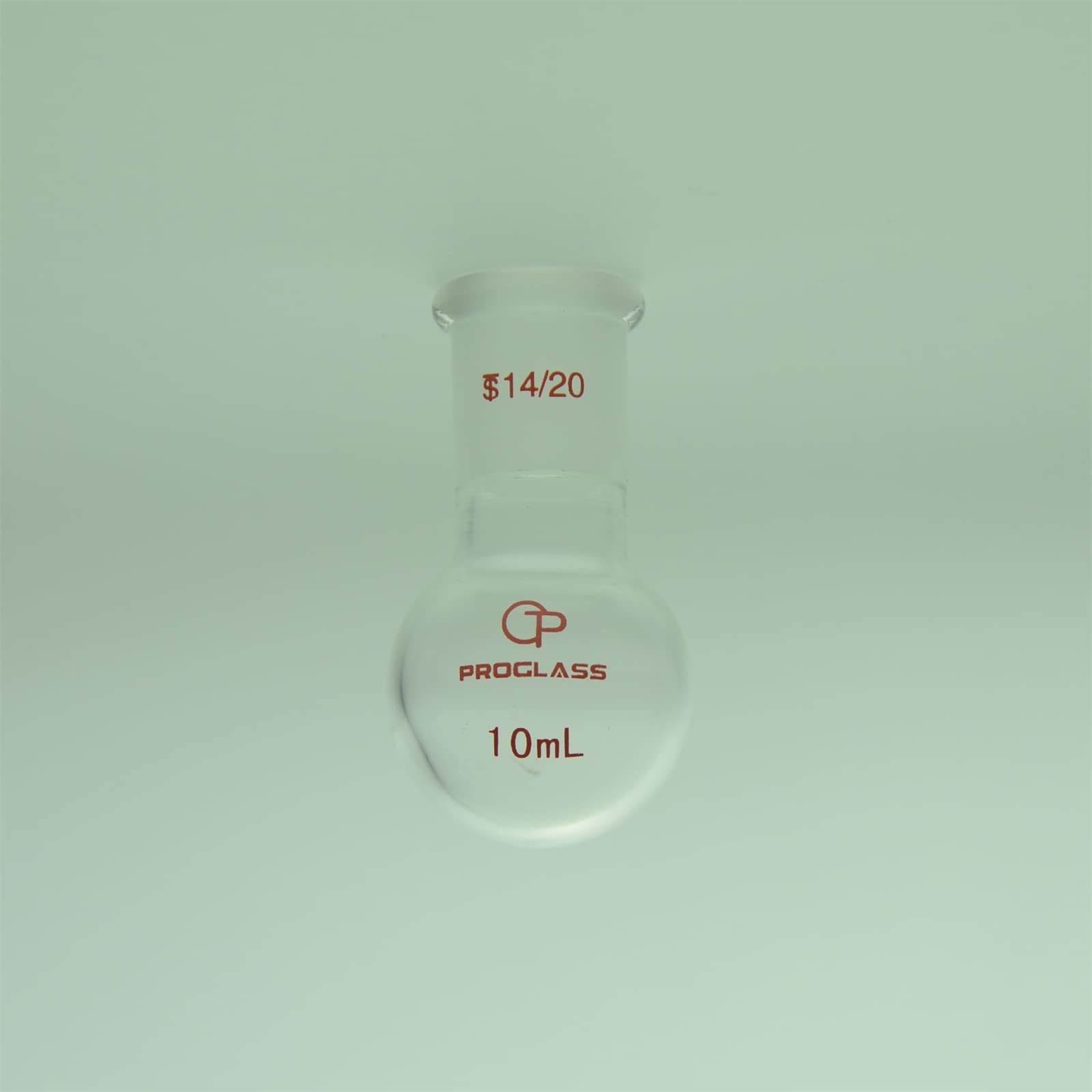 Proglass Glass Single Neck Round Bottom Boiling Flask 10mL with 14/20 Joint