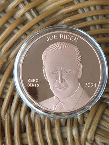 Joe Biden Zero Cents Novelty Penny Coin 40mm x 3mm MAGA