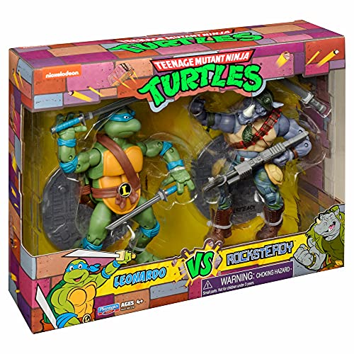 Teenage Mutant Ninja Turtles Leo vs. Rocksteady 2 Pack