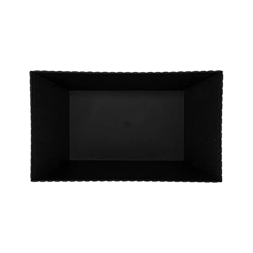 G.E.T. RB-893-BK Rectangular Serving Basket, 8" x 4.5", Black (Set of 12)