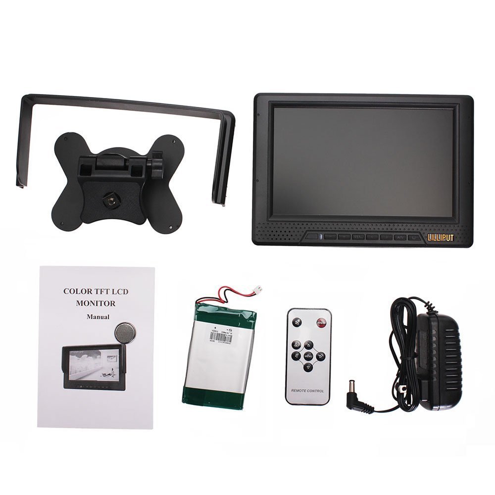 Lilliput 668GL 70NP/H/Y 7" On-camera Field HD Monitor For DSLR with HDMI Ypbpr and Composite Input