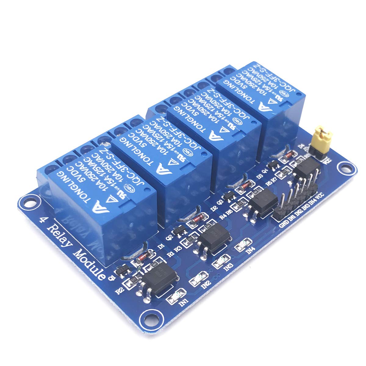 Huayao 2pcs 4 Channel DC 5V Relay Module with Optocoupler for UNO R3 MEGA 2560 1280 DSP ARM PIC AVR STM32 Raspberry Pi
