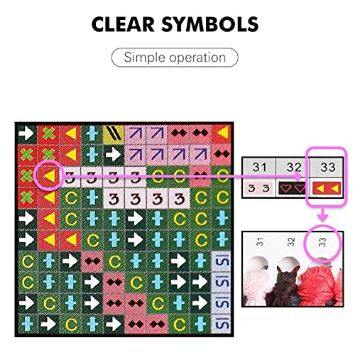 Fanxvivy Beginners Cross Stitch Kits Stamped Full Range of Embroidery Starter Kits for Beginners DIY 11CT Preprinted Cross-Stitch Kit for Adults Needlepoint Kits-Horse 15.7×22.4 inch