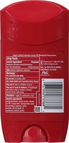 Old Spice Red Collection Invisible Solid Anti-Perspirant and Deodorant for Men, Captain, 2.6 oz