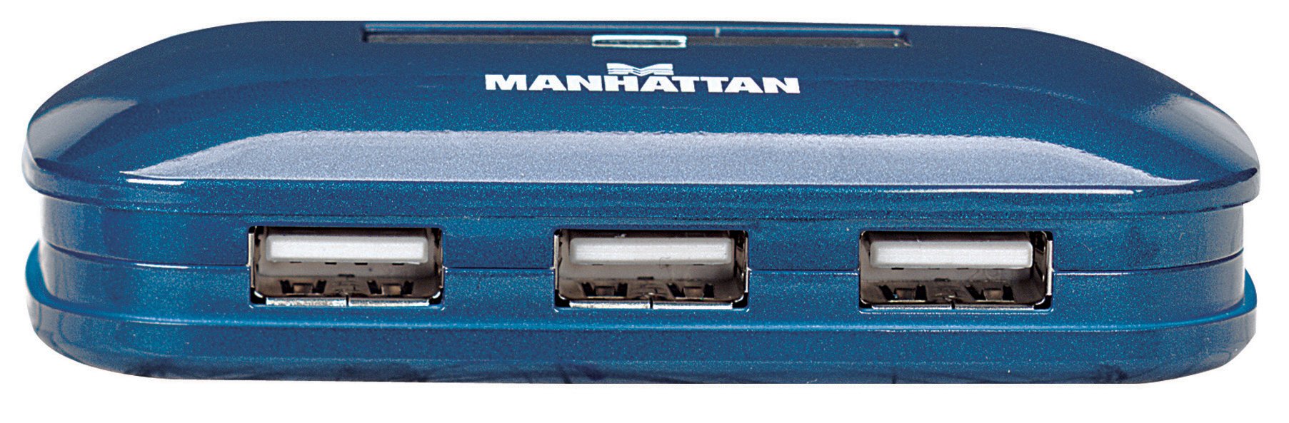 Manhattan 7-Port USB 2.0 Ultra Hub, Plug and Play C Windows and Mac Compatible (161039)
