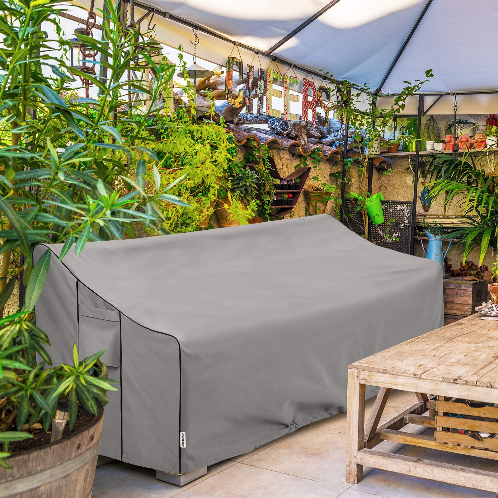 BOLTLINK Outdoor Patio Furniture Covers Waterproof ,Durable 3-Seater Sofa Cover Fits up to 76W x 32.5D x 33H inches