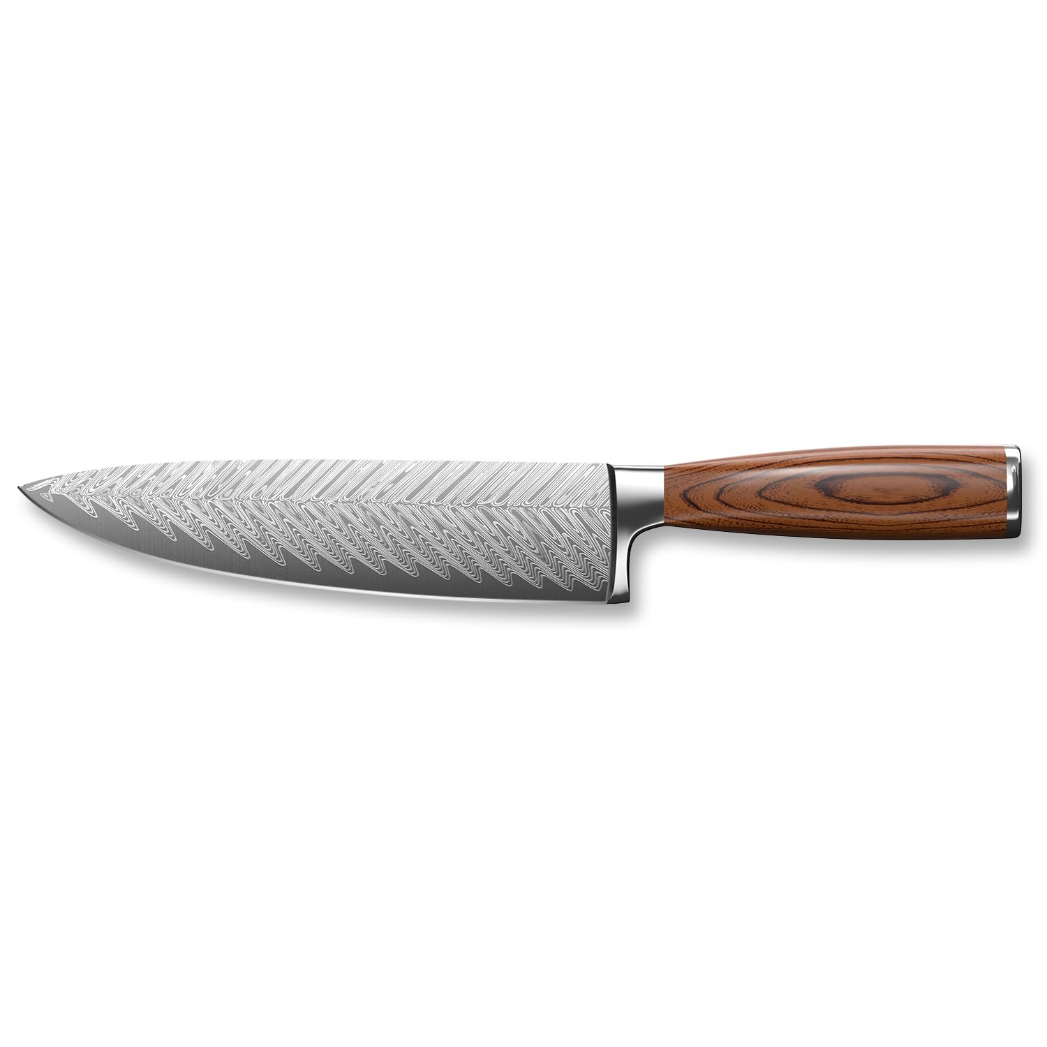 AOKEDA Chef Knife, 8 Inch Professional Kitchen Knife Made of German High Carbon Stainless Steel with Ergonomic Handle