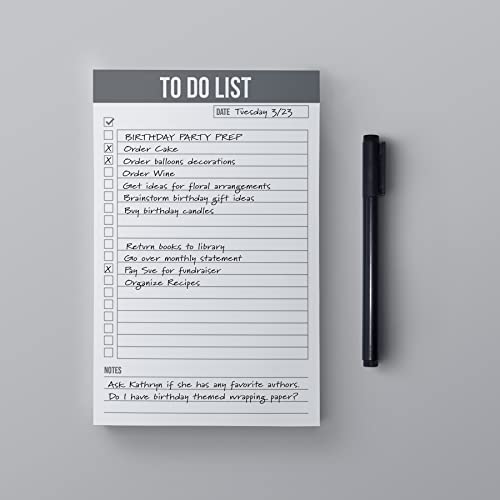 Jot & Mark To Do List Notepad 5.5" x 8.5" (50 Sheets per pad)