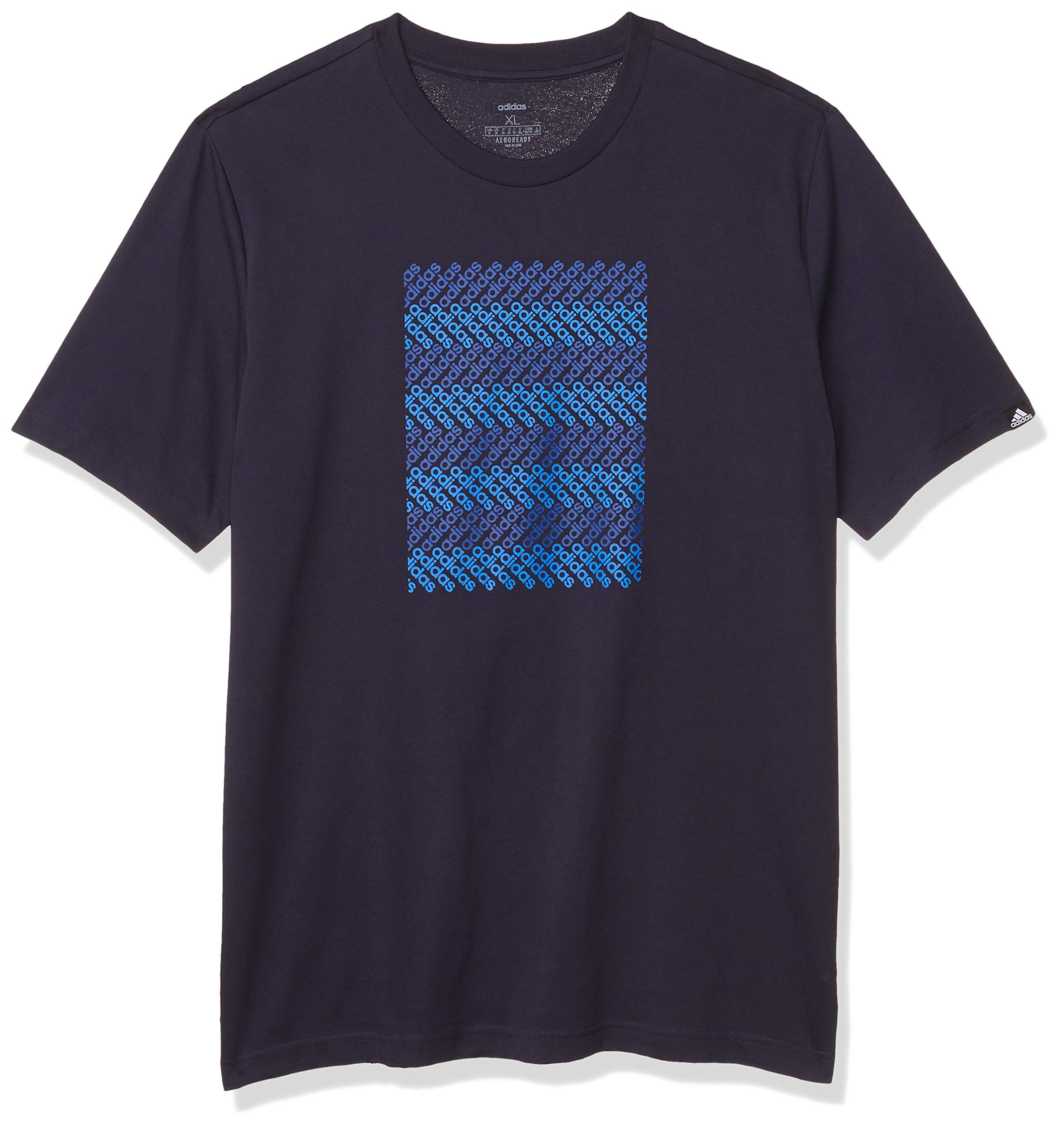 adidas Male Logo Grid , Ink , L