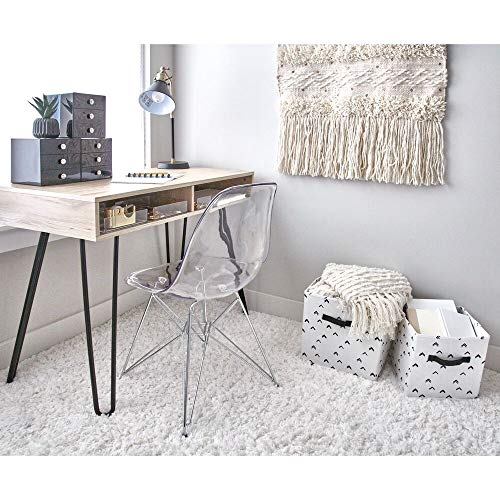 iDesign Decorative Countertop Vanity Tray Organizer for Bathroom, Bedroom, Closet, Entryway, The Clarity Collection – 8" x 12" x 2", Clear