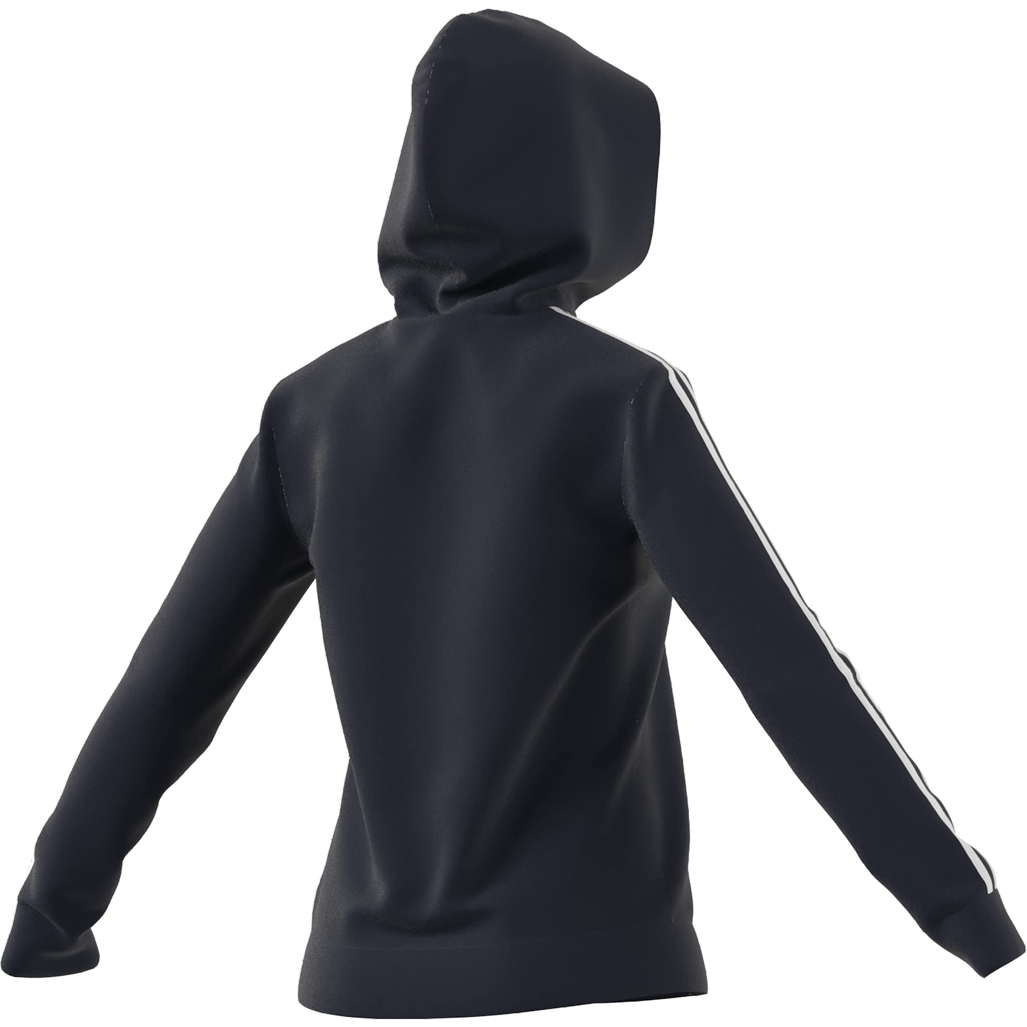 adidas 3-Stripes Single Jersey Full Zip Hoodie Hazy Rose/White XS