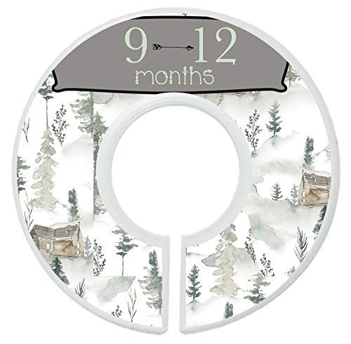 Mumsy Goose Baby Boy Clothes Dividers Nursery Closet Dividers Rustic Mountains